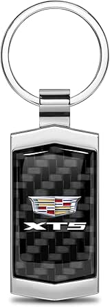 Amazon.com: iPick Image for Cadillac XT5 Logo Real Black Carbon Fiber ...