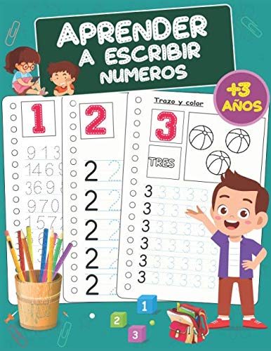 Aprender a escribir números: libro de actividades para niños - Libro de ...