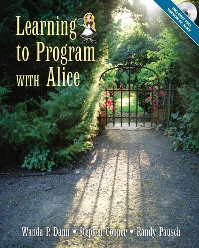Buy Learning to Program with Alice Book Online at Low Prices in India ...
