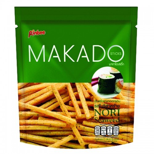 Amazon.com : Makado, Potato Sticks, Nori Seaweed Flavour, 27 g (Pack of ...