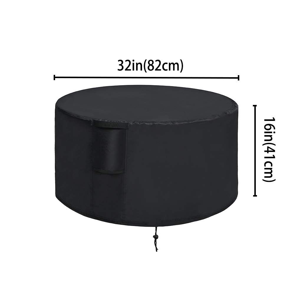 Snapklik.com : Saking Fire Pit Cover, Square Fire Table Cover Fits 28 ...