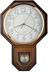 Amazon.com: JUSTIME Traditional Schoolhouse Pendulum Luminous Wall ...