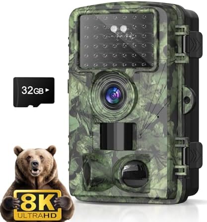 Amazon.com: DEATTI Trail Camera 48MP 4K Game Camera with 8 Batteries ...