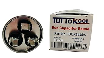 Tuttokool GCR3445/5 Motor Round Run Capacitor: Amazon.com: Industrial ...
