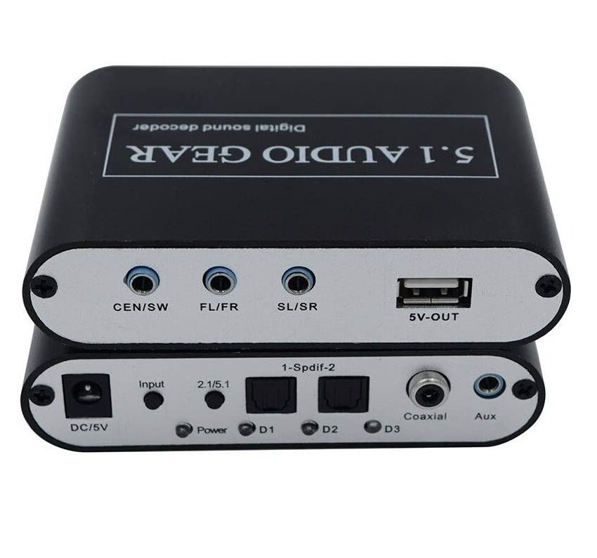 FDEALZ [ 1 PIECE ] AC3/DTS Digital Audio Converter Gear Surround Sound ...