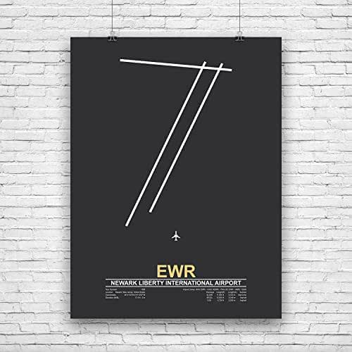 Amazon.com: Newark Liberty International Airport (EWR) Airport Runway ...