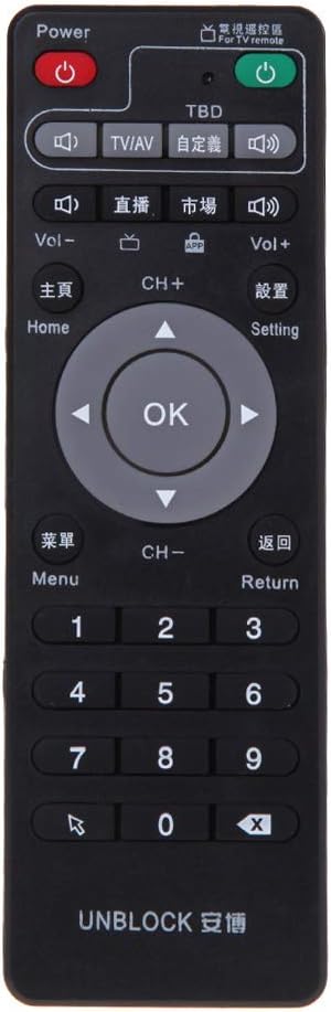 Amazon.com: HOPE OVERSEAS Unblock tech Original Remote for ubox, with ...