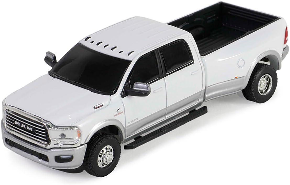 Amazon.com: Greenlight 1/64 2020 Ram 3500 Laramie Dually, Bright White ...