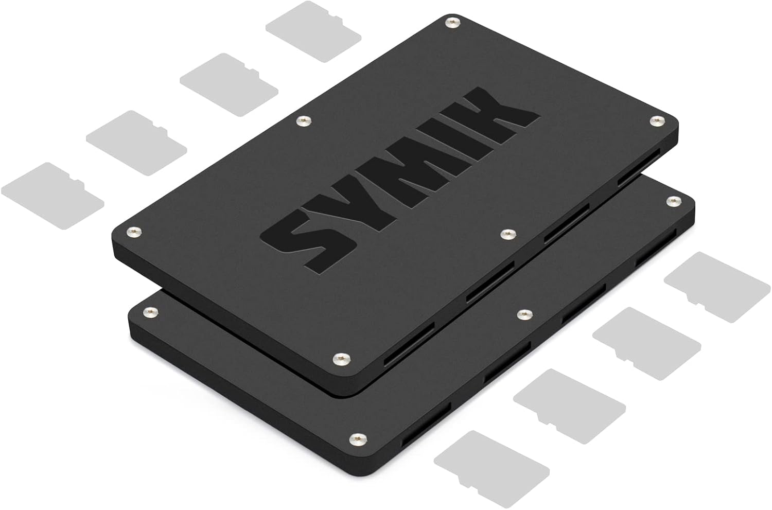 Amazon.com: SYMIK Micro SD Card Holder Case (2 Pack), Credit Card Size ...