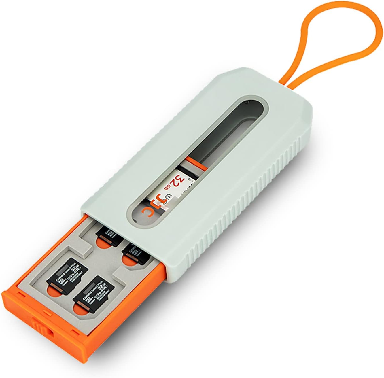 Portable 18 Slots Memory Card Case for 12 Micro SD Card and 6 SD Cards ...