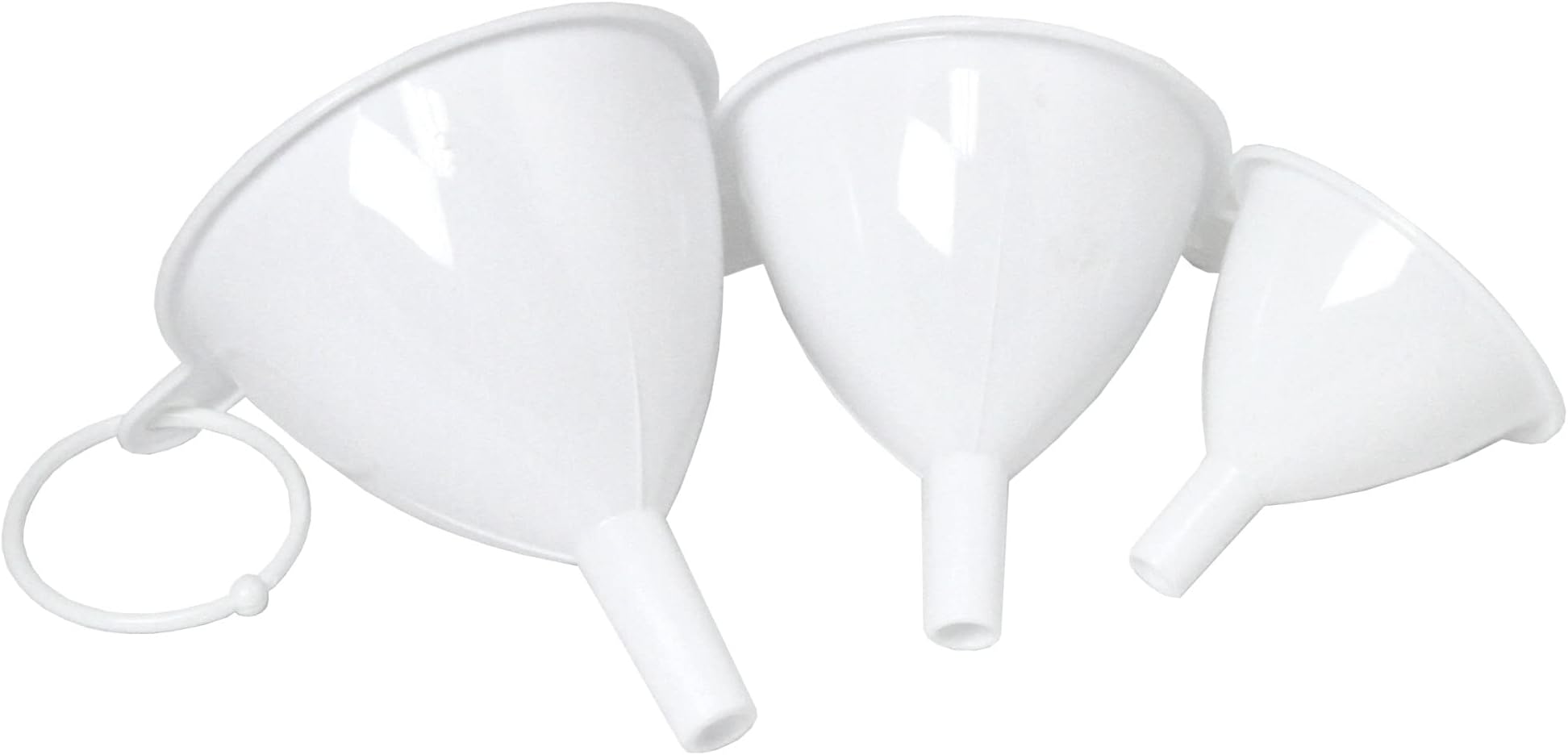 Amazon.com: Norpro Plastic Funnel, Set of 3, Set of Three, White: Home ...