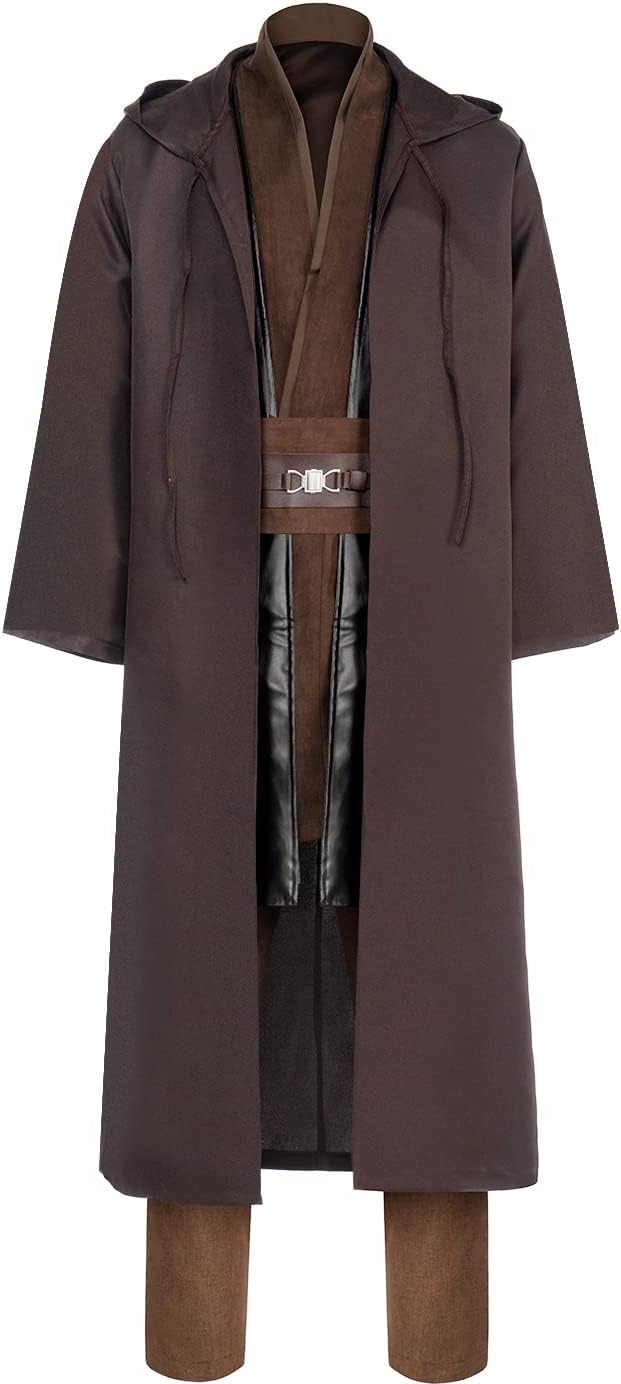Amazon.com: Anakin Costume Adult Men Tunic Hooded Robe Outfits ...