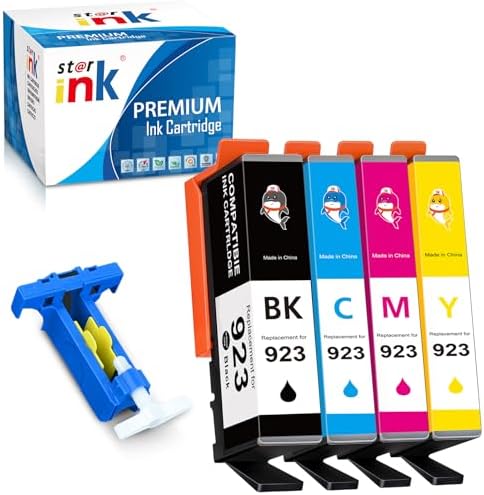 Amazon.com: 923 Ink Cartridges Combo Pack Without Chip Replacement for ...
