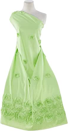 Amazon.com: ZELOUF FABRICS Double Border Rose Sutash On N/p Taffeta ...