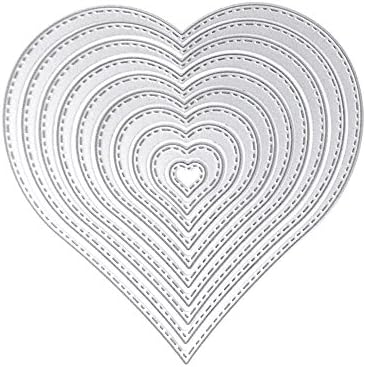 Amazon.com: Love Heart Frame Metal Die Cuts,Hollow Heart Wedding ...