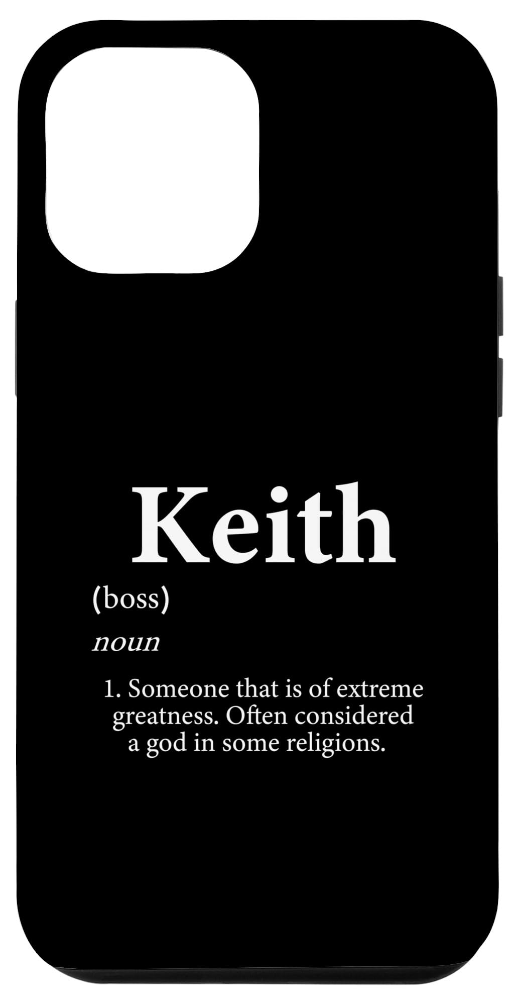 Amazon.com: iPhone 12 Pro Max Keith God Meme Definition Funny Name ...