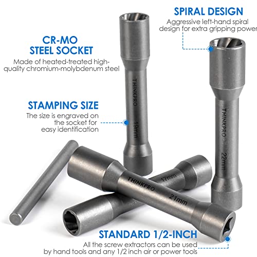 Snapklik.com : ThinkPro Spiral Type Deep Extractor Set,Professional ...