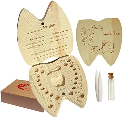 Amazon.com : CampTek Baby Tooth Box and Tooth Holder,Tooth Fairy Box ...