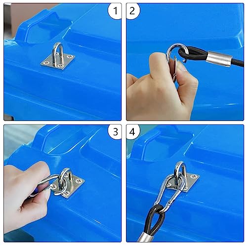 Snapklik.com : 2 Packs Trash Can Lock Metal Universal Lid Lock For ...