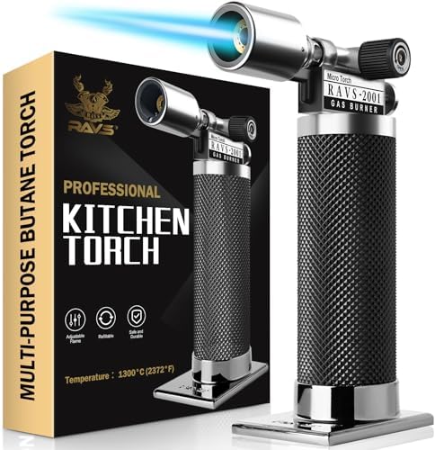 Amazon.com: Butane Torch Lighter Gun-shaped, Refillable Cooking Torch ...