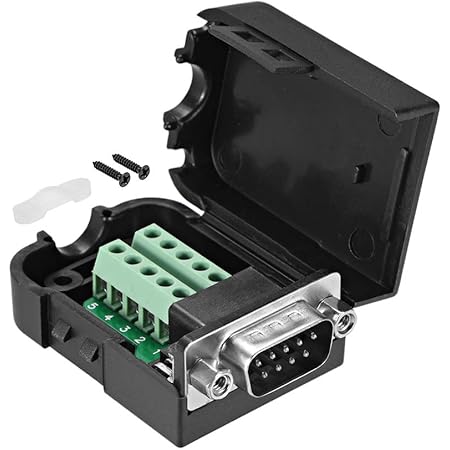 sourcing map D-sub DB9 Breakout Board Connector with Case 9 Pin 2 Row ...