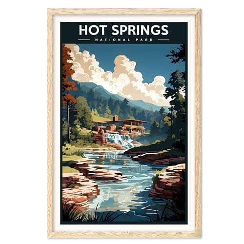 Amazon.com: Hot Springs Poster, Hot Springs National Park Poster, Hot ...