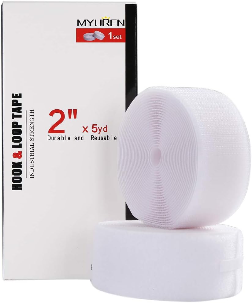 Sew on Hook and Loop Style 50mm (2 Inch) Non-Adhesive Back Nylon Strips ...