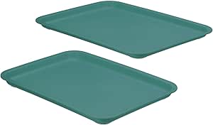 Amazon.com | PATIKIL 14x10 Fast Food Tray, 2 Pack Plastic Reusable ...