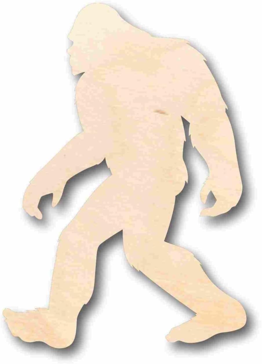 Amazon.com: Unfinished Wood Bigfoot Sasquatch Silhouette Craft up to 46 ...