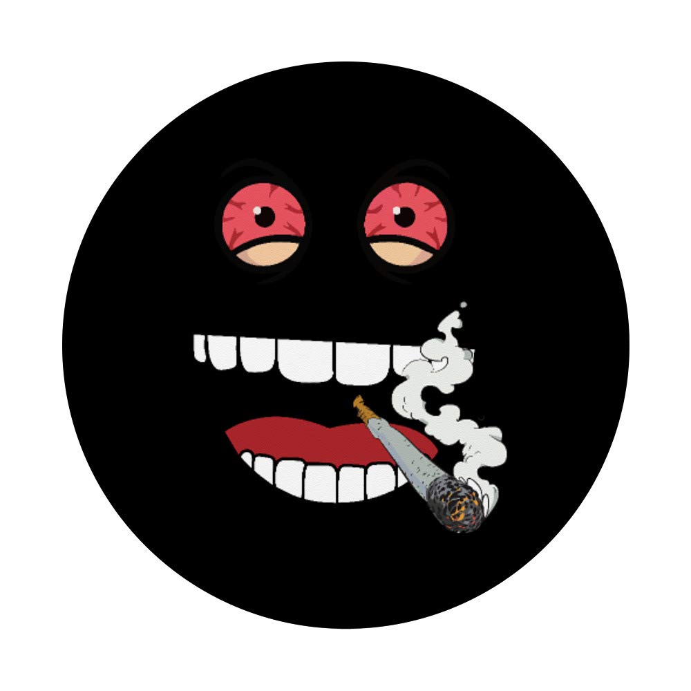 Smoking Weed Smiley Face