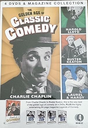 The Golden Age of Classic Comedy 4 DVDS & Magazine Collection Charlie ...