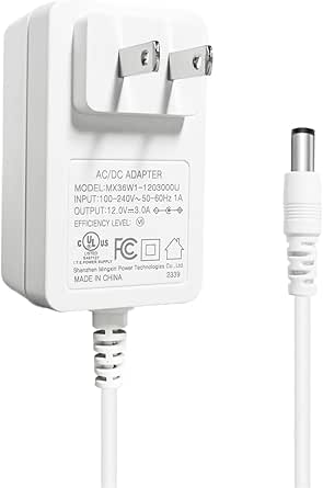 Amazon.com: ShineBurky 12V 3A LED Strip Light Adapter, AC 100-240V to ...