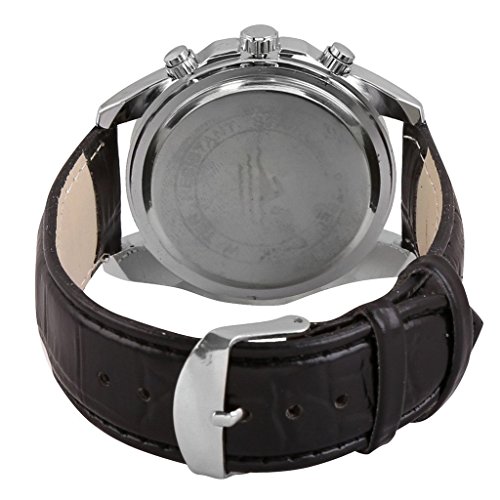 Buy Cafuer® Branded Chronograph Look with Date Calendar Display Black ...