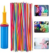 Amazon.com: 100 Pcs 260Q Balloons Kit with Pump - Kids Premium Latex ...