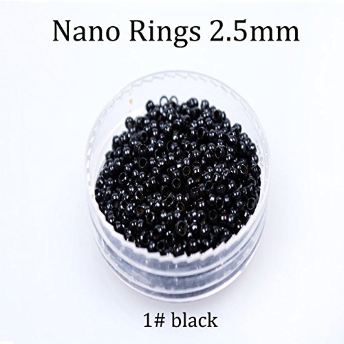 Amazon.com : Nano Copper Micro Rings Dreadlock Beads Microlink nano ...