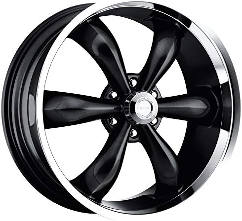 Amazon.com: Vision 142 Legend 5 Gloss Black Machined Lip Wheel with ...