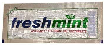 Amazon.com : Freshmint Single Use Clear Gel Toothpaste Packets, 144 ...