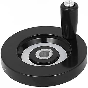 CLAHJQX 0.4 x 3.15 inch Round Hand Wheels with Removable Hand Crank ...