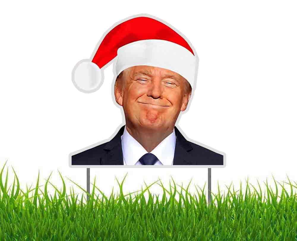 Amazon.com : Trump Christmas Sign Decorations Trump Won Cutout Funny ...