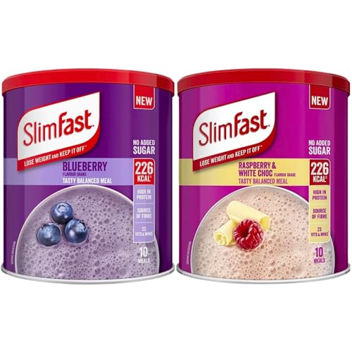 Meal Replacement Slimfast Blueberry And Raspberry & White Chocolate ...