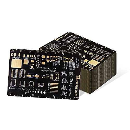 Snapklik.com : 2PCS Multifunctional Wallet PCB Ruler SMD Ruler 3inch ...