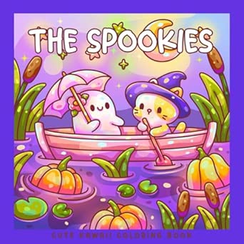 Amazon | The Spookies: Kawaii Halloween Coloring Book for Kids, Teens ...