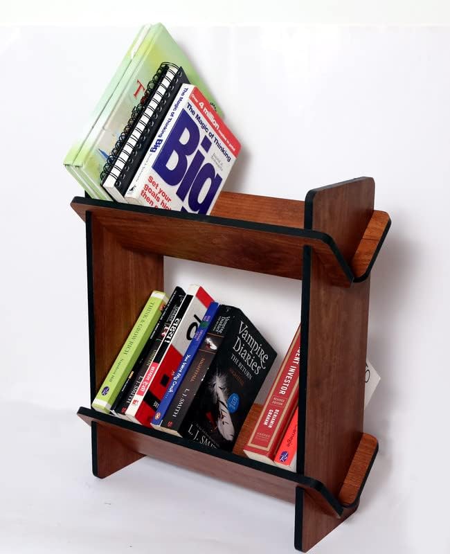 KRISANT Small Space Saver Book Shelf Stand for Home Library , Living ...