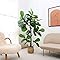 Amazon.com: LUWENER 6ft Artificial Fiddle Leaf Fig Tree Plant,Fake Ficus Lyrata in Pot,Ficus ...