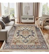 Amazon.com: Vamcheer Washable Area Rug 6'x9' - Green Vintage Area Rugs ...