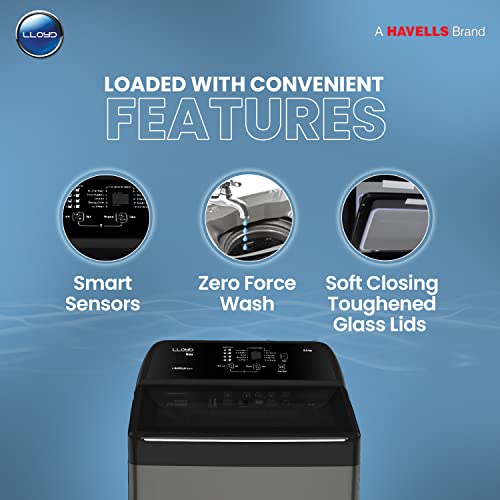 Havells-Lloyd 8.0 Kg Fully Automatic Top Load Washing Machine ...