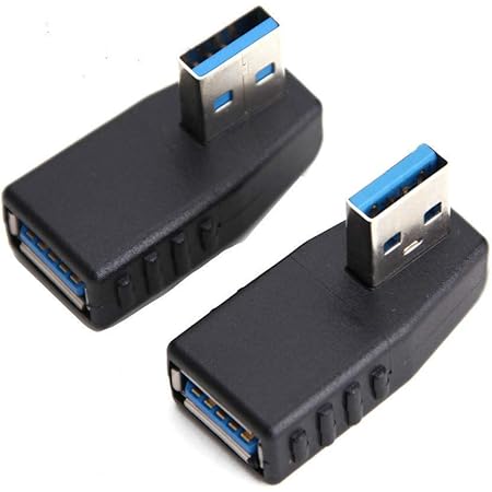 Amazon.com: Posdou USB 3.0 Male to Female 90 Degree Right Angle ...