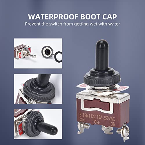Snapklik.com : CNAODUN Waterproof Toggle Switch ON-Off-ON 30A 12VDC/15A ...
