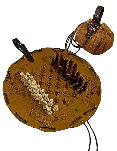 Amazon.com: Medieval Chess Game in a Leather Pouch - Perfect for ...