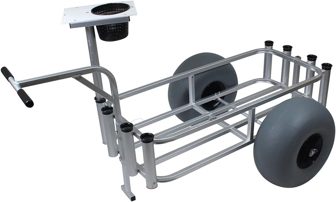 Amazon.com : Angler's Fish-N-Mate 686 Large Fishing Cart with Grey Poly ...